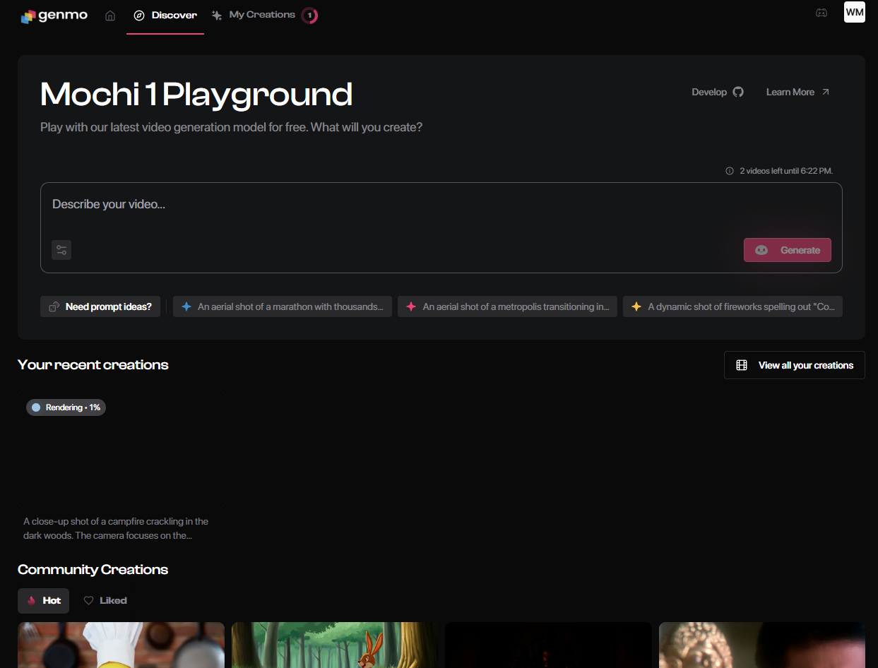 Genmo Mochi 1 - 오픈 소스 영상 생성 모델 - TILNOTE