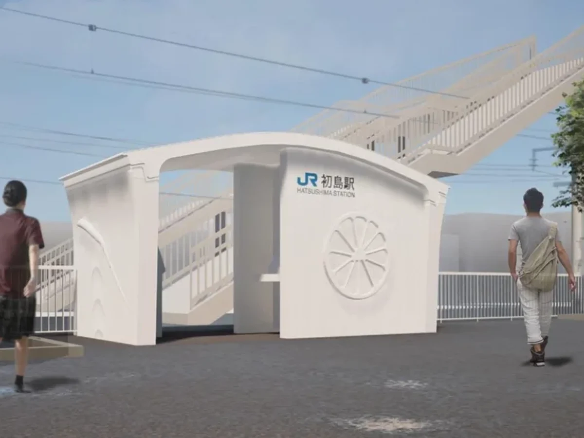 일본에서 3D 프린팅 기술로 불과 몇 시간 만에 철도 쉼터를 교체하다 - TILNOTE