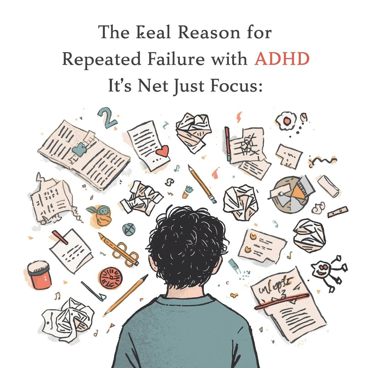 ADHD, 집중력만의 문제가 아니다? 실패 뒤에 숨은 진짜 이유 - TILNOTE