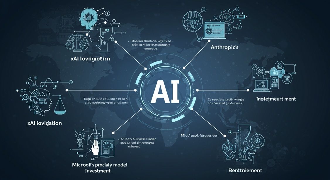 최신 AI 산업 주요 동향 및 혁신: xAI 소송, 마이크로소프트 자체 모델, Anthropic 투자 등 상 - TILNOTE