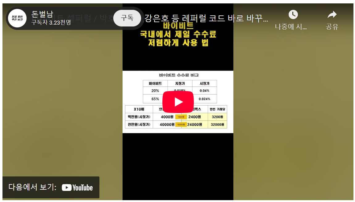 20대 코인 투자자 긴급 속보: 바이비트 수수료 100% 환급! 월 1600만원 수익 꿀팁 단독 공개 - TILNOTE