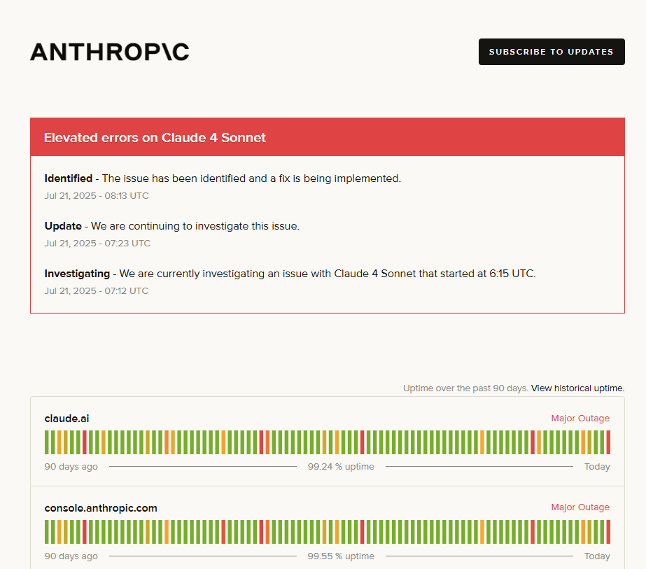 Claude Code API 타임아웃 및 529 에러 완벽 가이드 (2025년 7월 업데이트) - TILNOTE